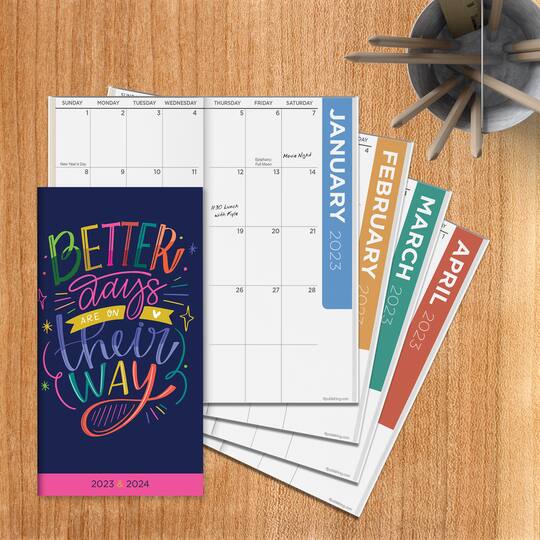 TF Publishing 2023 2024 Better Days 2 Year Small Monthly Pocket Planner tf-publishing-2023-2024-better-days-2-year-small-monthly-pocket-planner